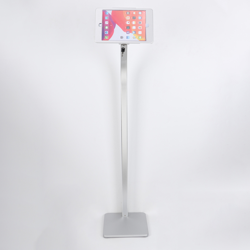 VB22022 Square Base Fixed Neck Floor Stand Tablet Security Holder Key ...