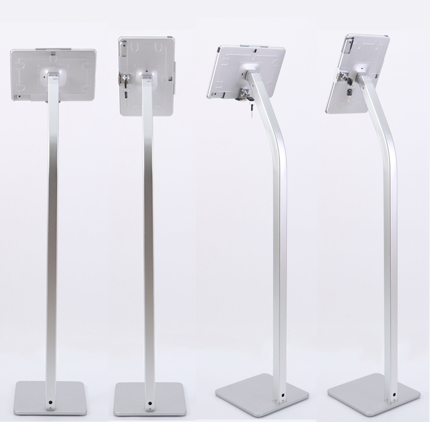 VB22022 Square Base Fixed Neck Floor Stand Tablet Security Holder Key ...
